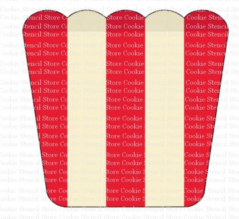 Popcorn Cookie Cutter Set: Movie Night Treat Cutters - Etsy