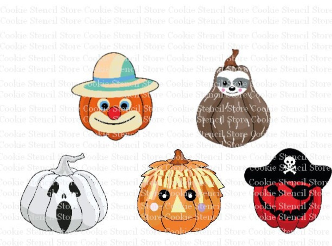 Decorated Pumpkins Cookie Cutter Set 1, Halloween Cookie Cutter ...