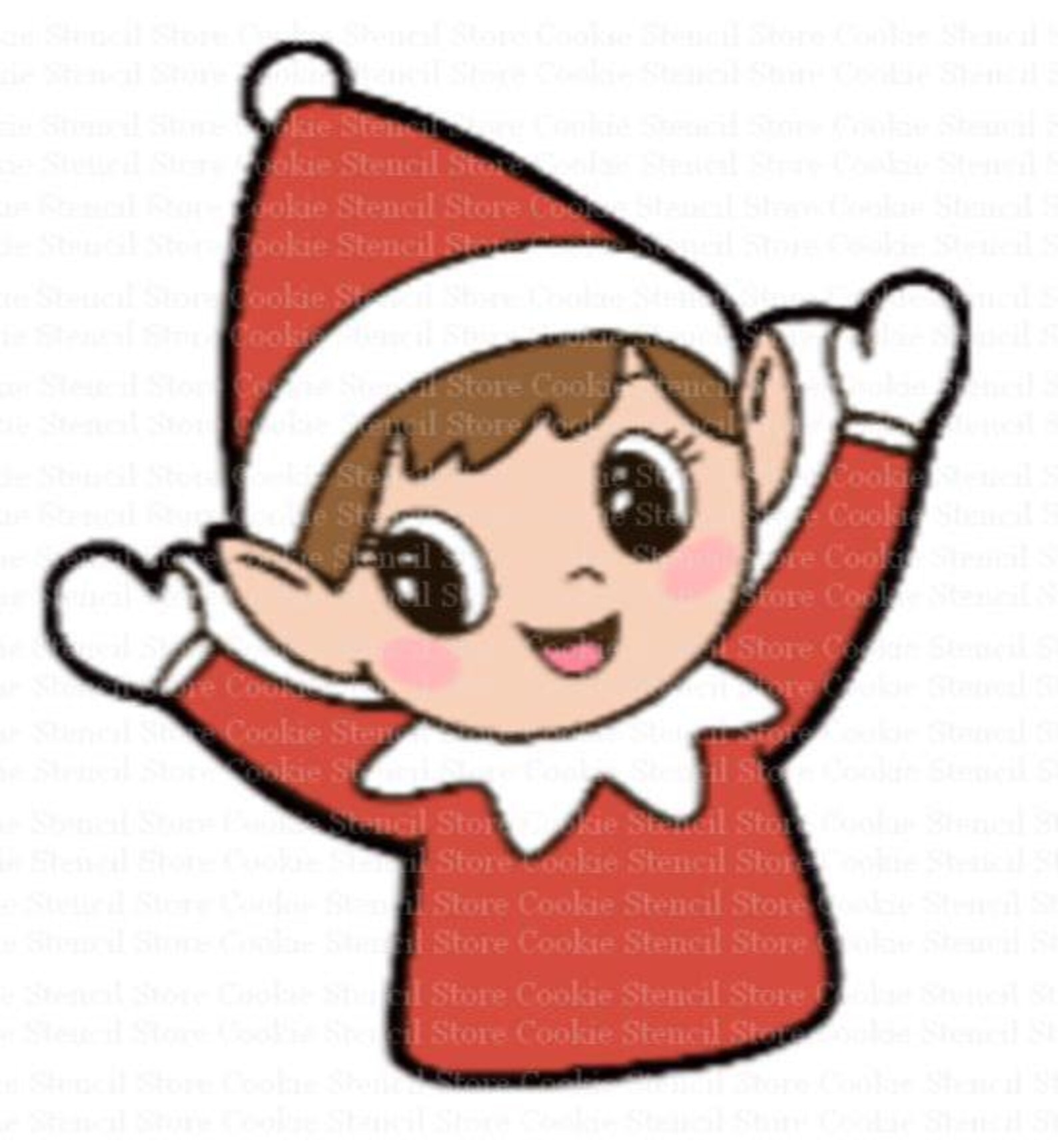 Elf on Shelf Cookie Cutters Set, Christmas Elves - Etsy