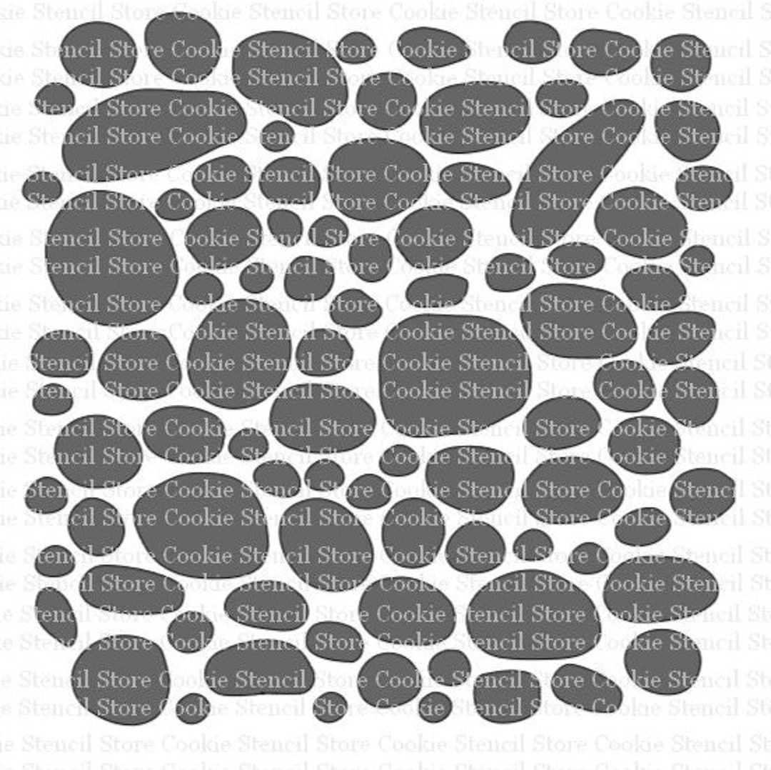 Beach Pebbles Cookie Stencil SVG (digital Download) - Etsy