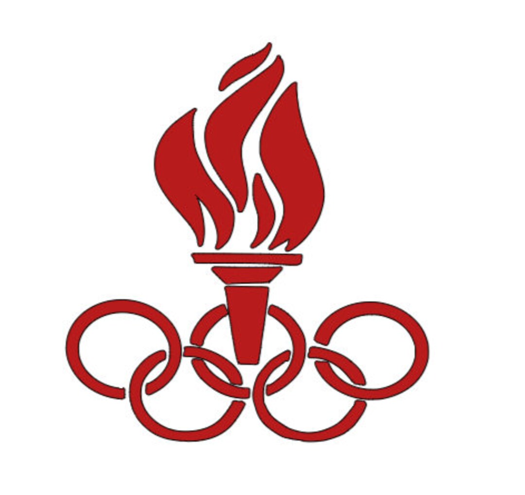 Olympic Torch Cookie Stencil, Sport Stencil - Etsy