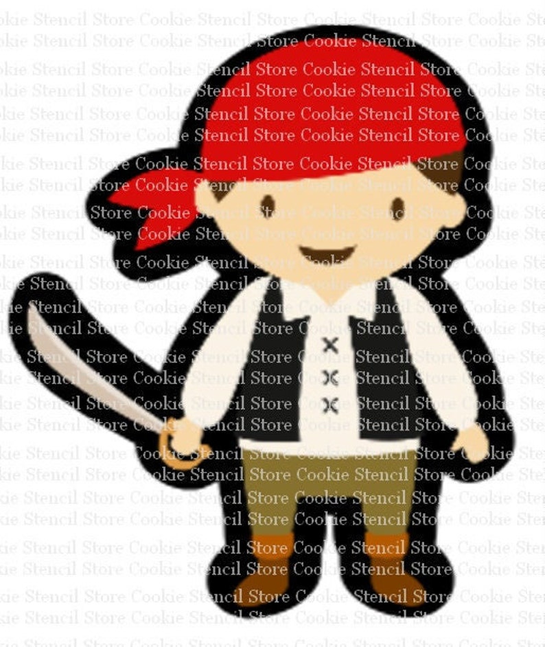 Pirate Cookie Cutter Set: Captain, Pirate Theme - Etsy
