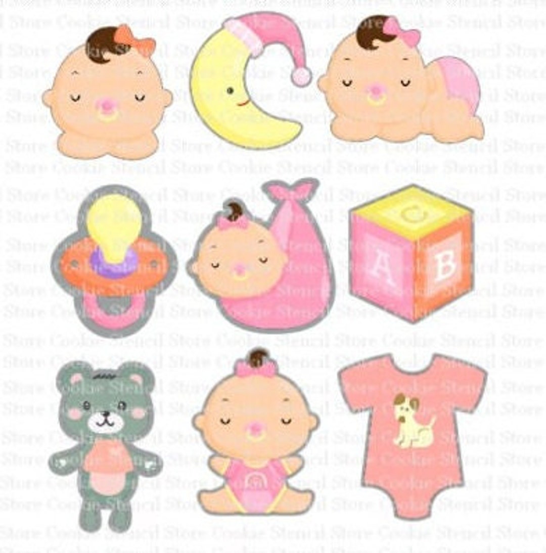Baby Girl Cookie Cutter Set, Cookie Cutter - Etsy