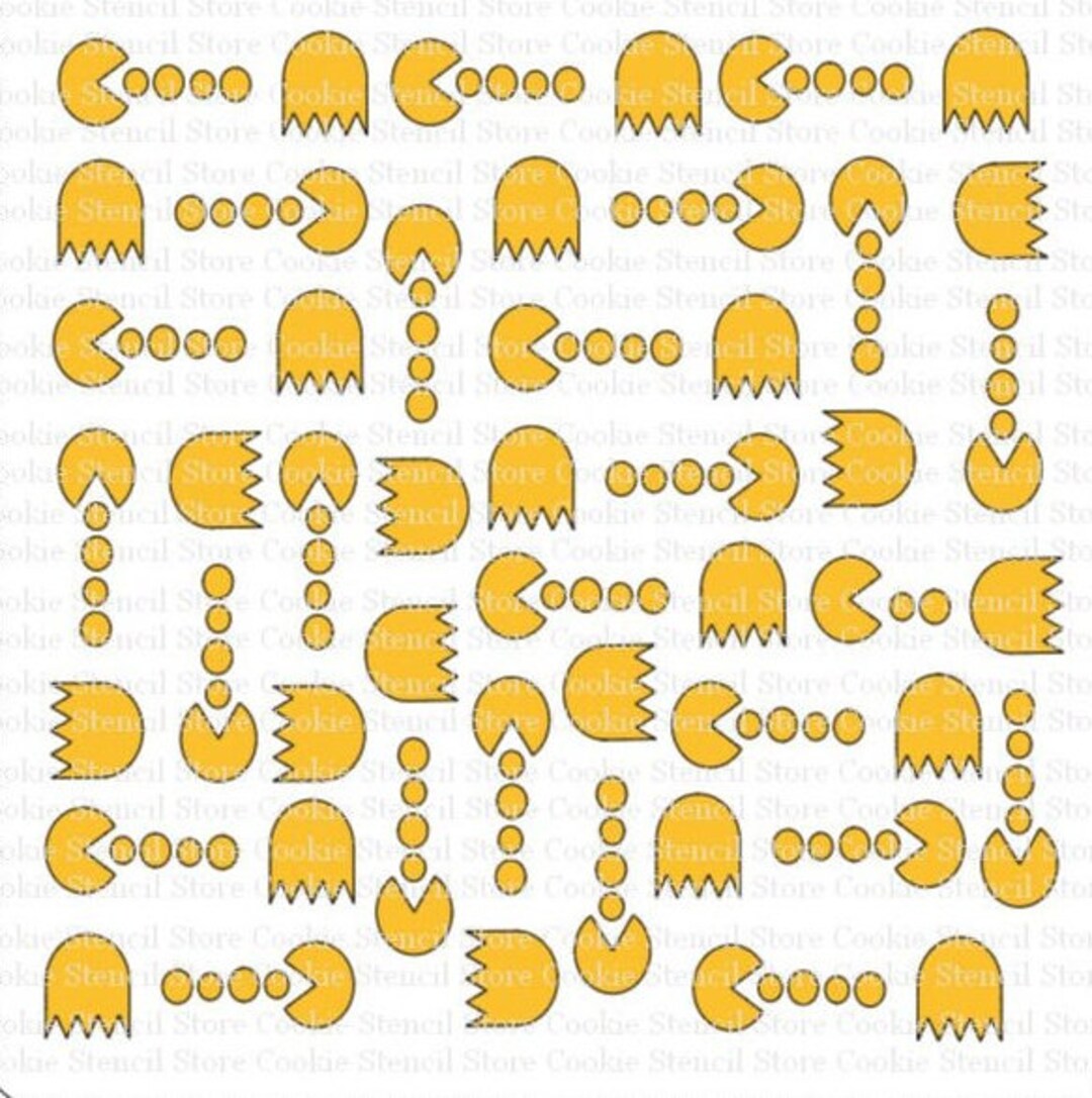 Arcade Game Background Cookie Stencil SVG Digital File - Etsy