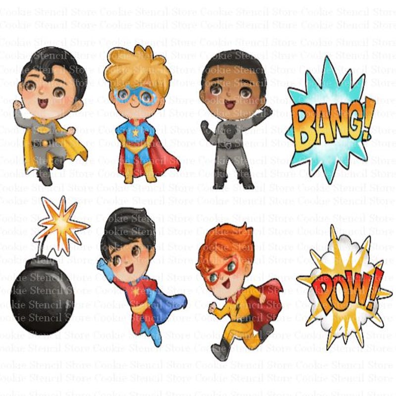 Super Hero Cookie Cutters - Etsy
