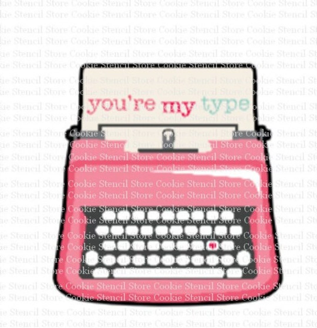 You're My Type Typewriter Cookie Cutter - Valentine's Day PLA - Etsy