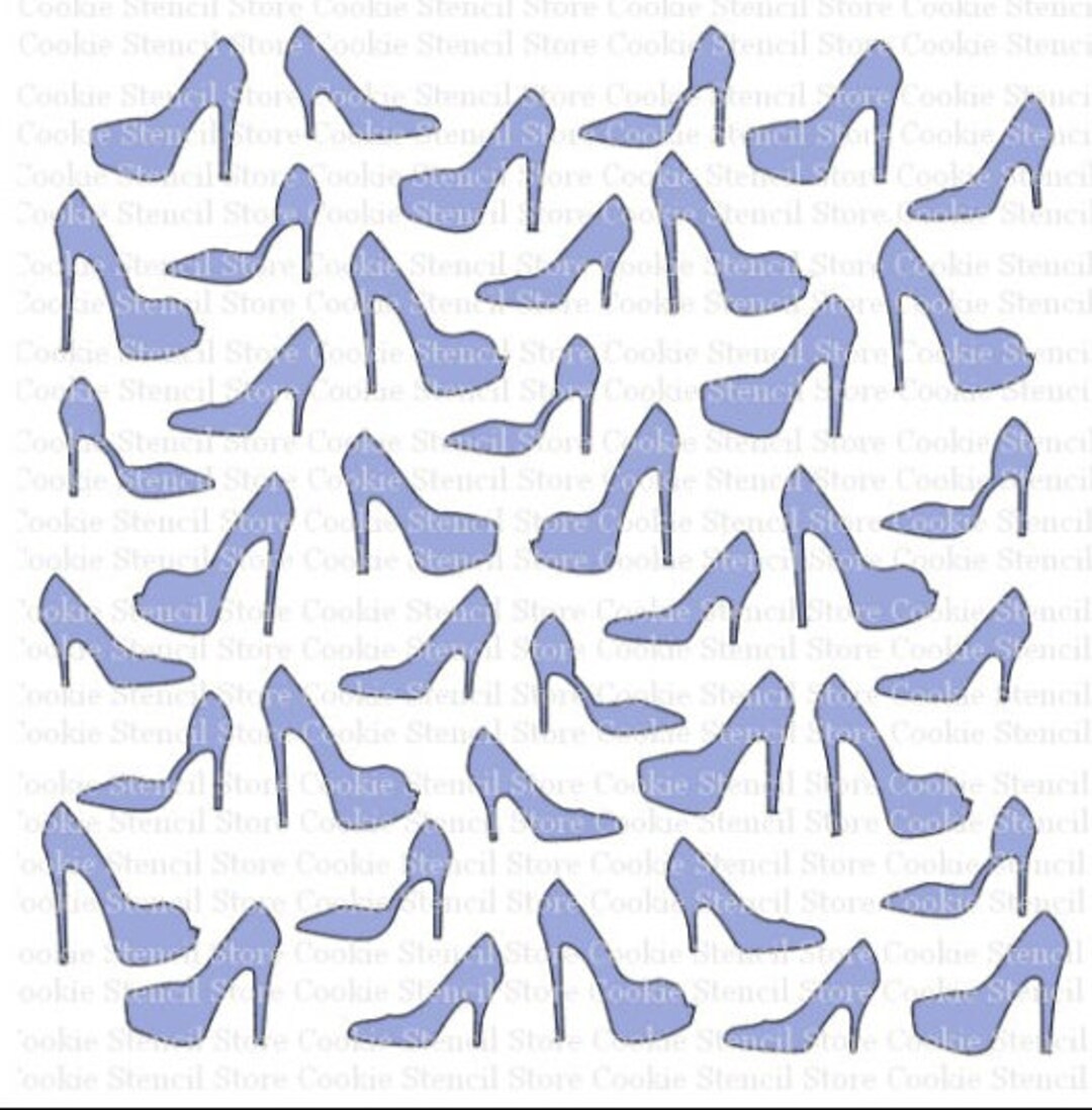 Dress Shoes Stencil: Cookie & Craft Stencil (5.75"x5.75") - Etsy