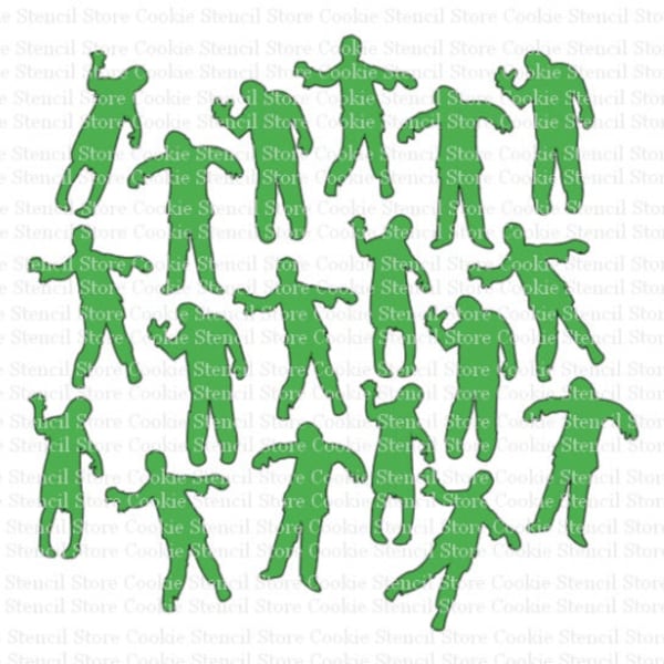 Zombie Stencil - Etsy