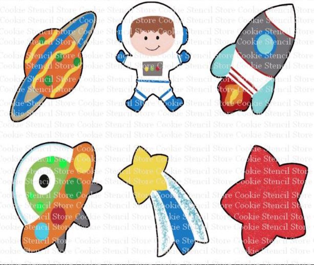 Outer Space Cookie Cutter Set: Astronaut, Planets - 3D Printed - Etsy