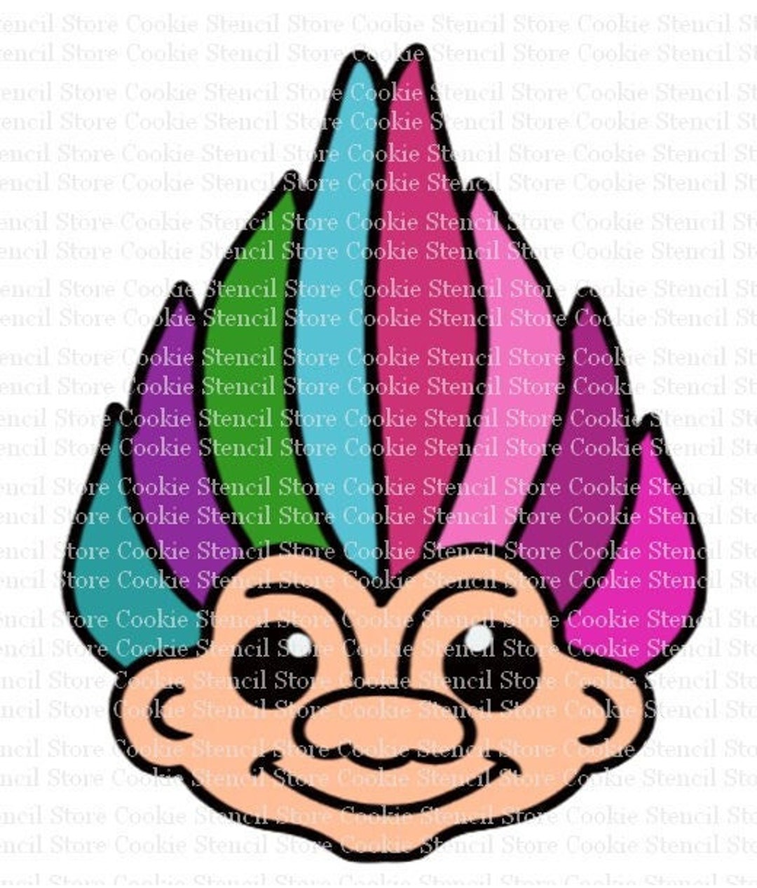 Troll Face Cookie Cutter: Retro Cartoon Design - Etsy