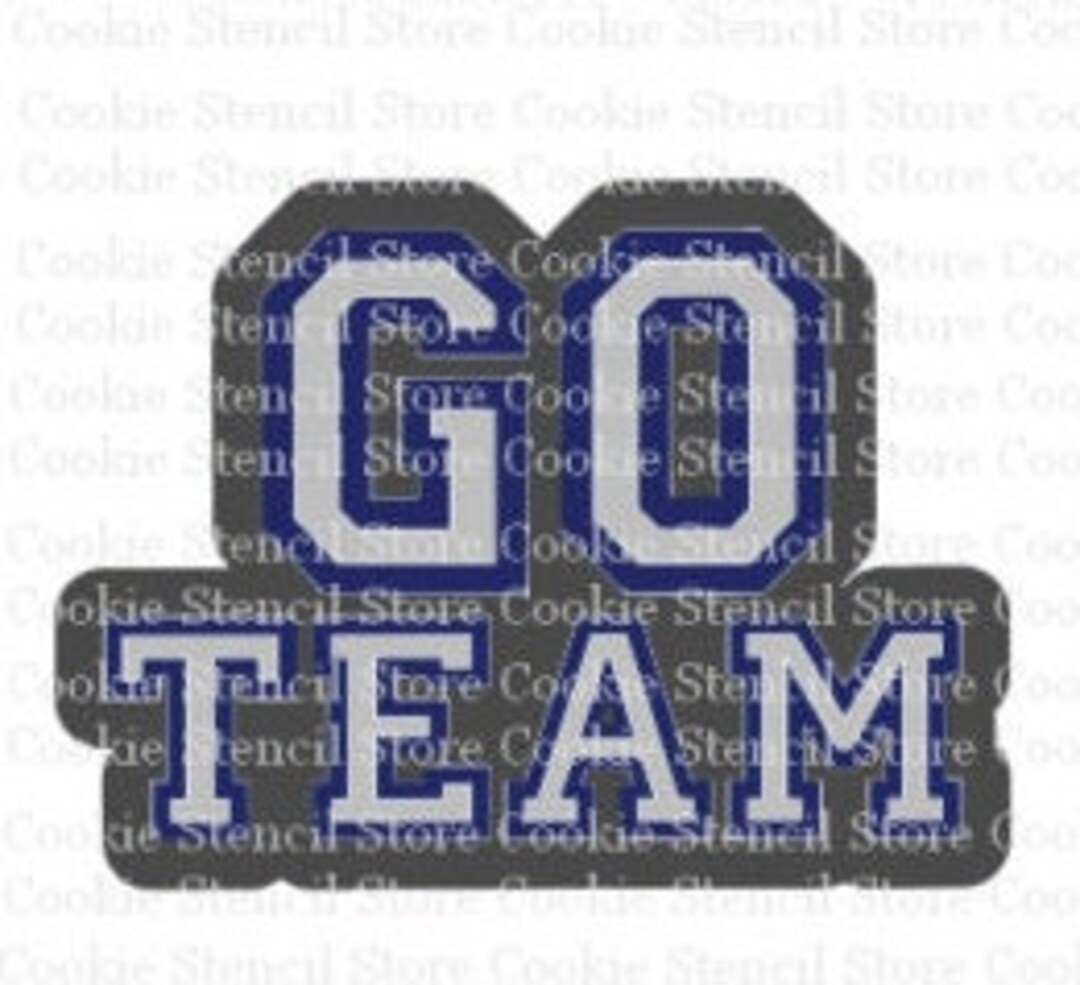 Go Team Football Cookie Cutter: Sports Baking - Etsy