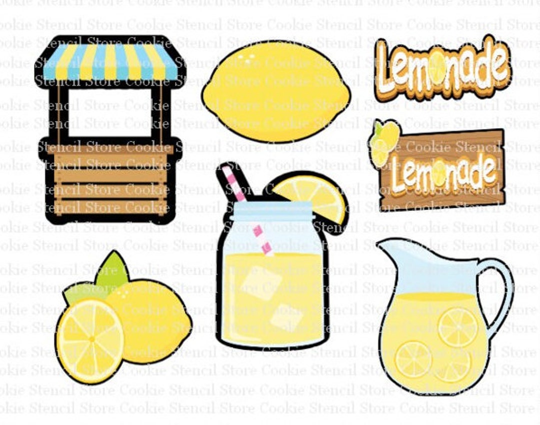 Lemonade Stand Cookie Cutter Set: 3D Printed Lemon Cookie Cutters - Etsy