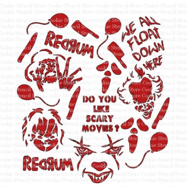 Scary Movie Stencils - Etsy