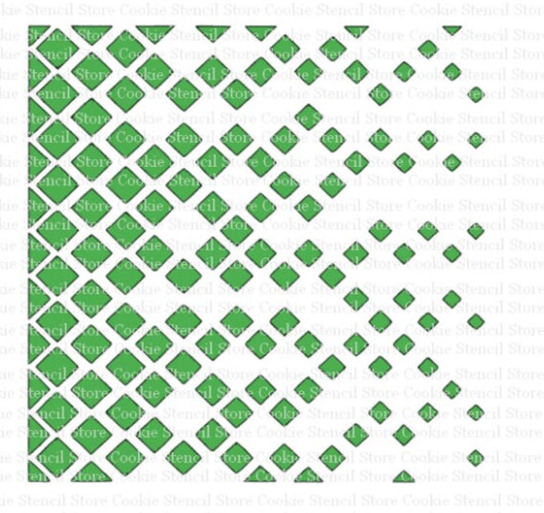 Geometric Diamond Pattern Stencil: Cookie, Cake, Craft Stencil (5.75"w ...