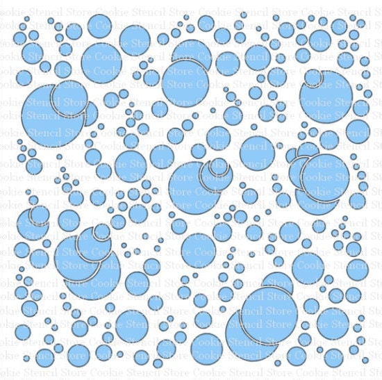 Water Bubbles Stencil