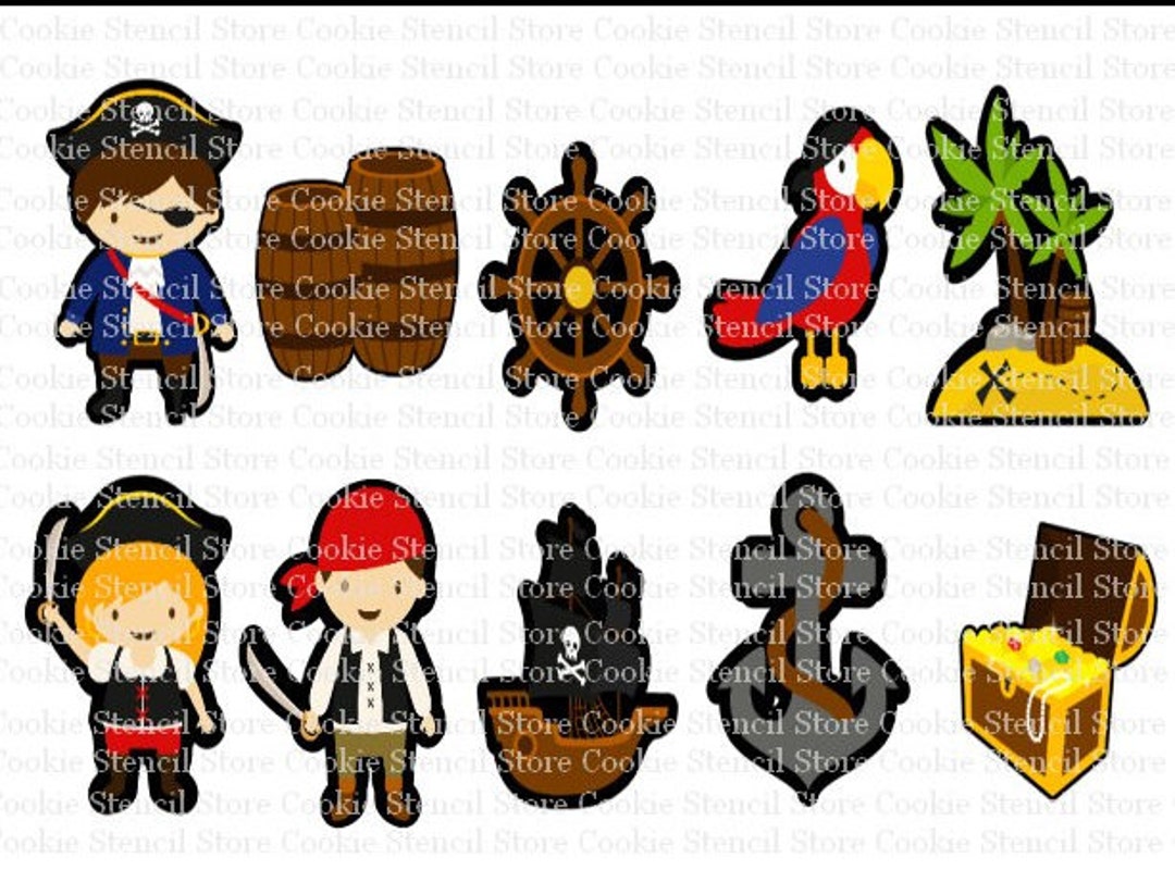 Pirates Cookie Cutter Set, Pirate Cutter, Captain Cookie Cutter - Etsy