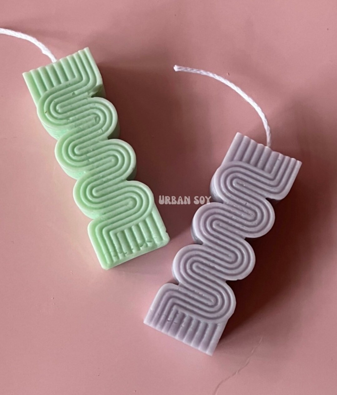 Mini Wavy Candle - Etsy