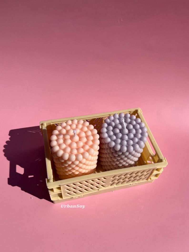 Bubble Cylinder Candle - Etsy