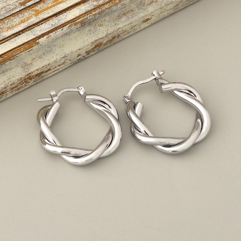 Chunky Braided Earrings - Etsy