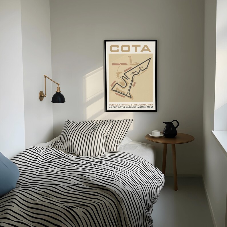 COTA Formula 1 Poster: Black Circuit Line - Austin Texas Racing Art - Etsy