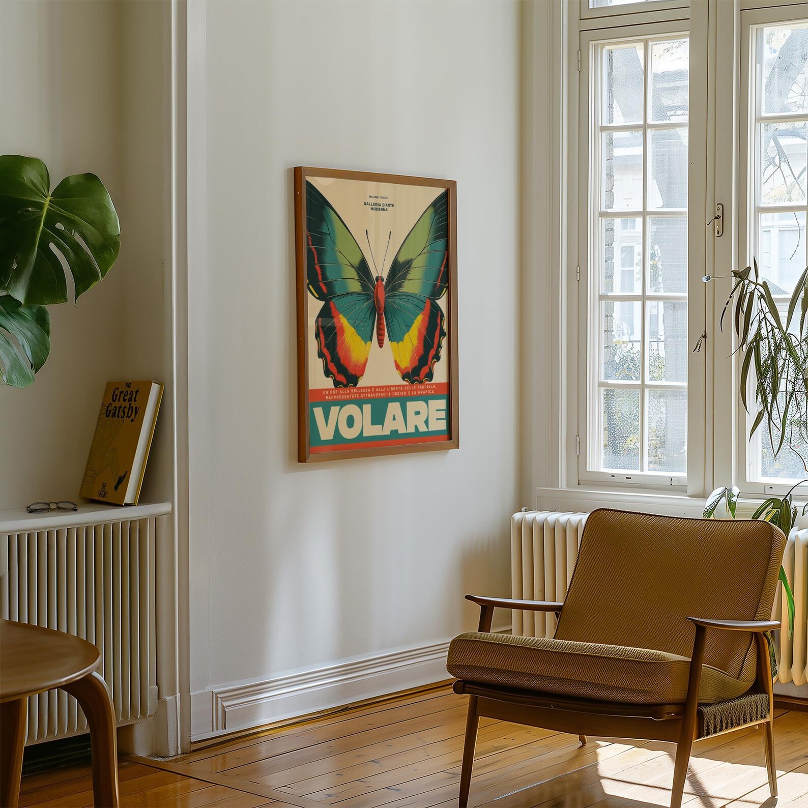 Volare Butterfly Exhibition Poster: Modern Italian Wall Art - Etsy