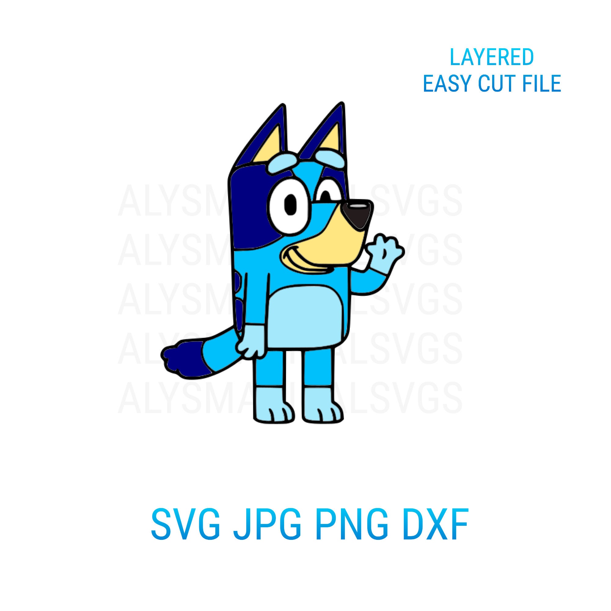 Bluey SVG Bluey Clipart Bluey Cricut Bluey Cut Dateien | Etsy