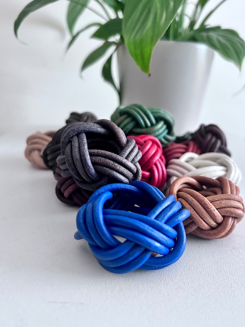 Handmade Leather Scouts Woggle 12 Colours Available 4mm Leather Cord ...