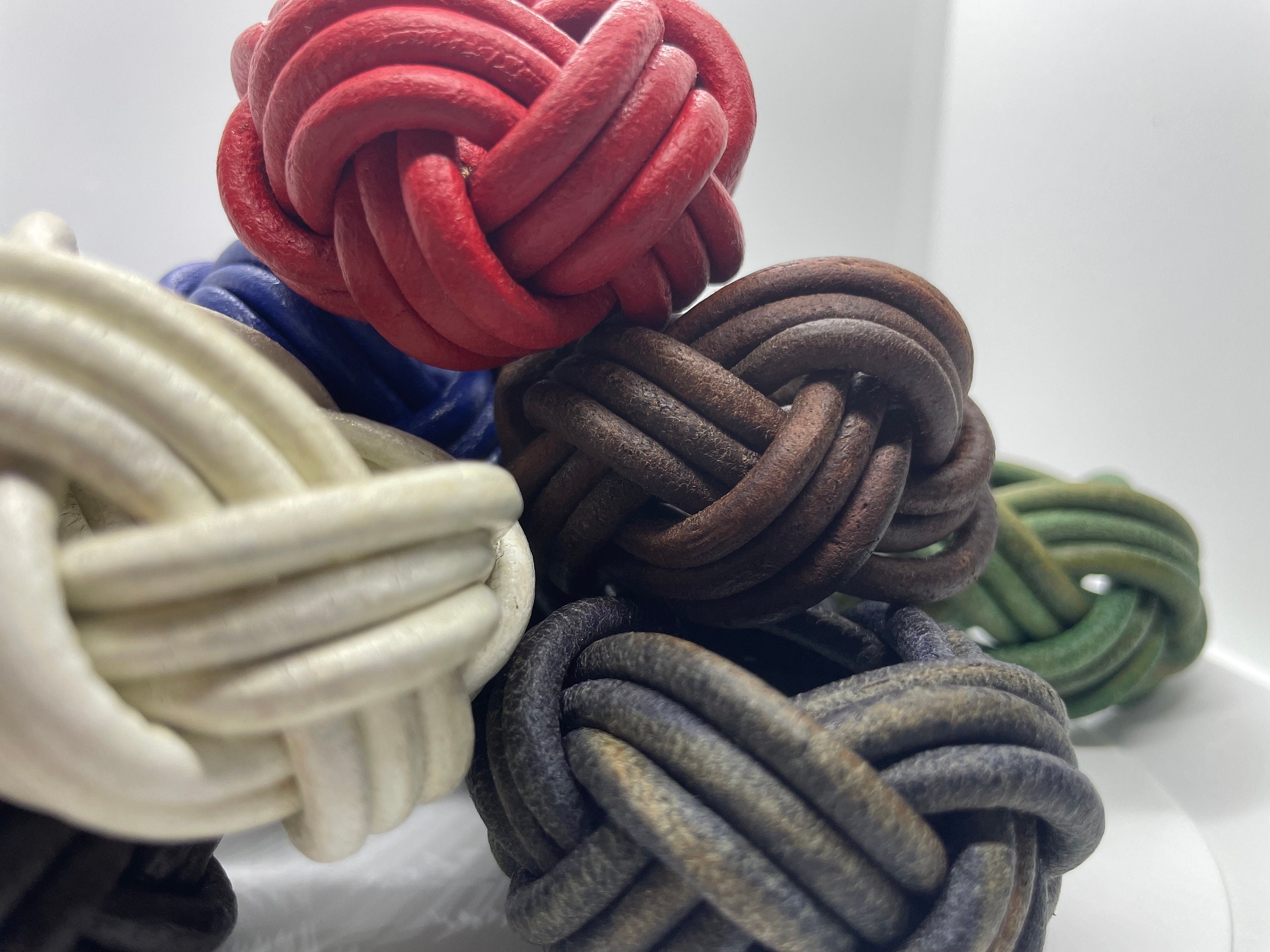 Handmade Leather Scouts Woggle 12 Colours Available 4mm Leather Cord ...