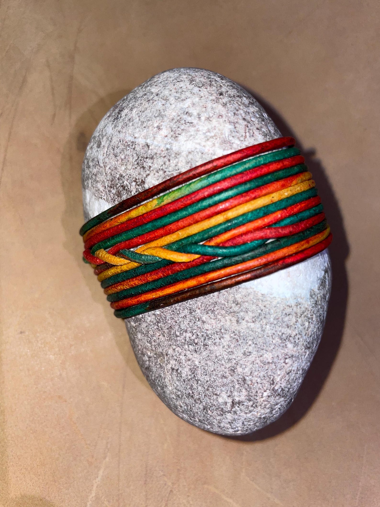 Handcrafted Leather Wrapped Rock, Japanese Style Zen Stone - Etsy