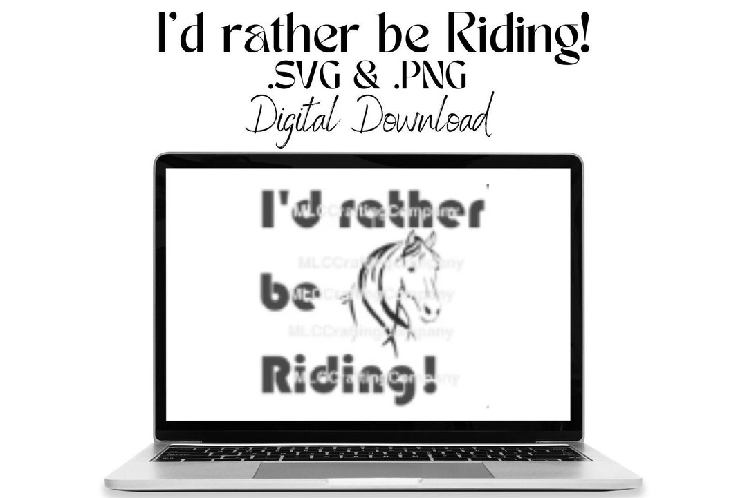 I'd Rather be Riding Digitaler Download Dekor Wandkunst - Etsy.de