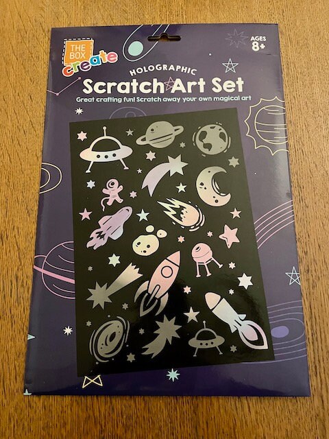 10 Layer Pass the Parcel Outer Space planets Scratch Art Prize & 9 ...