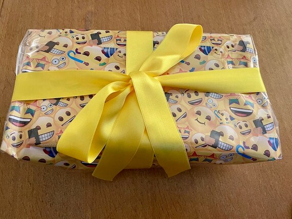 Smiley Happy Emoji Pass the Parcel Stickers Pencil Case - Etsy UK