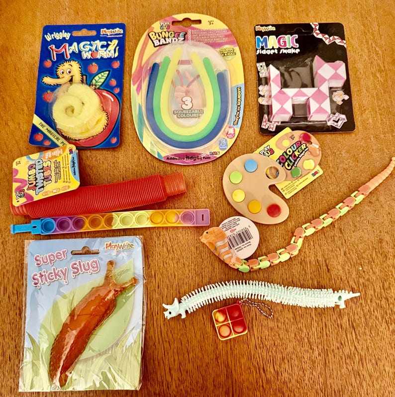 Sensory Fidget Pass the Parcel - Game Controller Prize and 9 Novelties ...