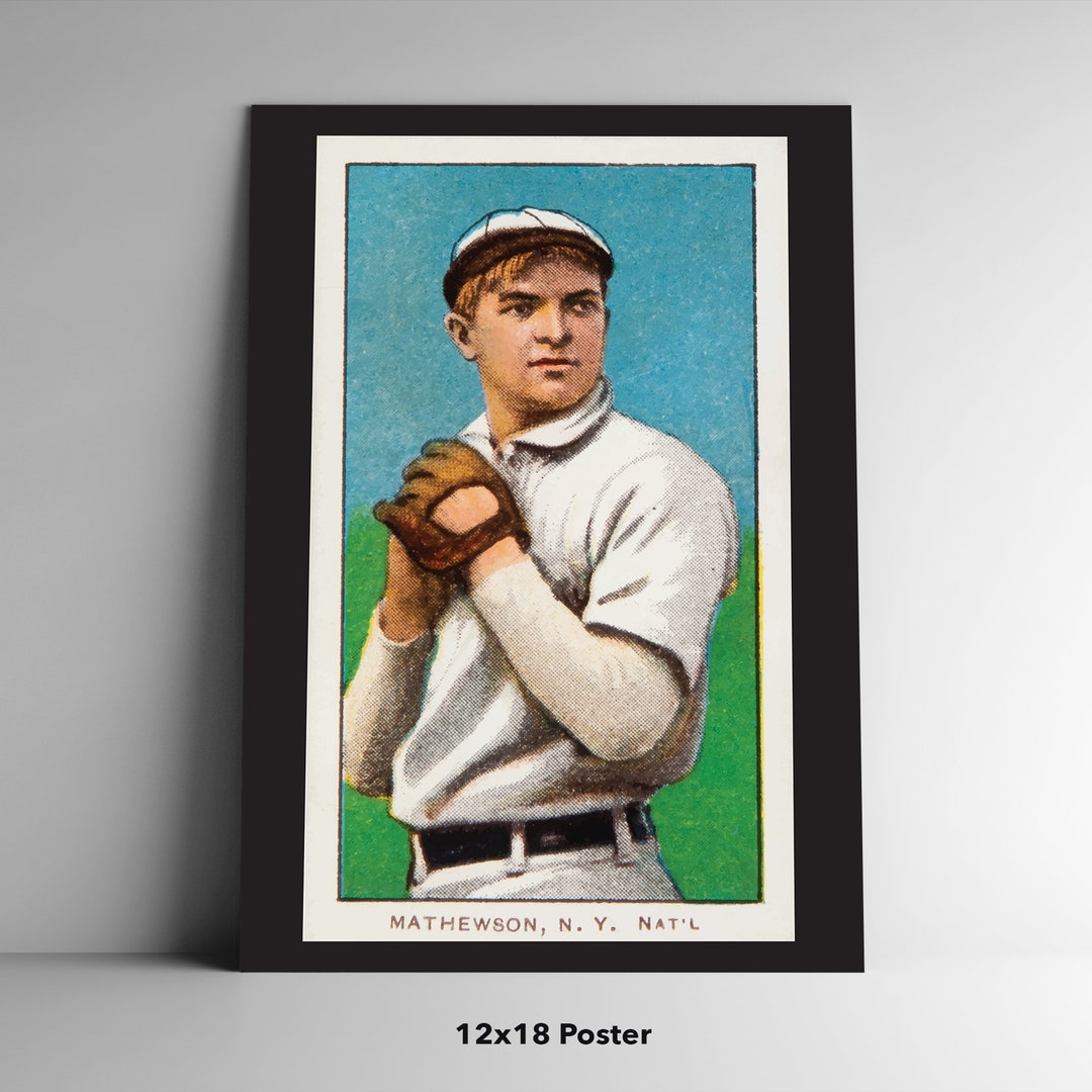 Christy Mathewson 1909-1911 T206 (hands at Chest) Card Poster ...