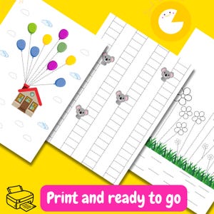 Line Tracing for Early Learners, Beginner Pre-writing Printable ...