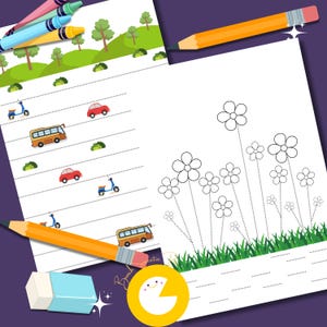 Line Tracing for Early Learners, Beginner Pre-writing Printable ...