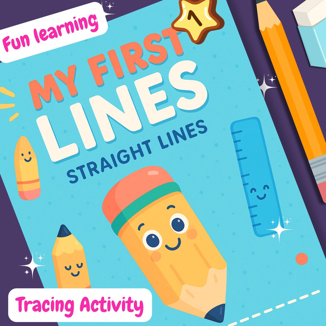 Line Tracing for Early Learners, Beginner Pre-writing Printable ...