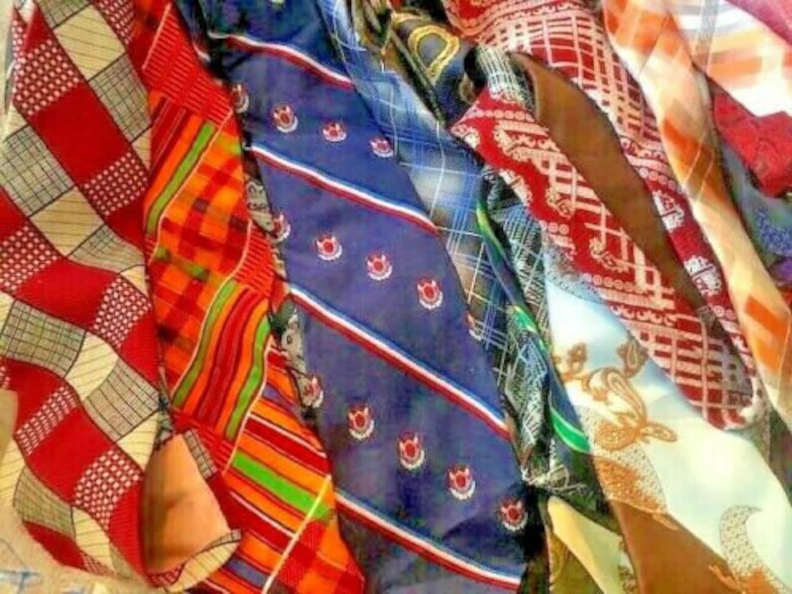 Lot 125 Pc Necktie Mix Multicolor Silk, Cotton, Polyester Ties for ...