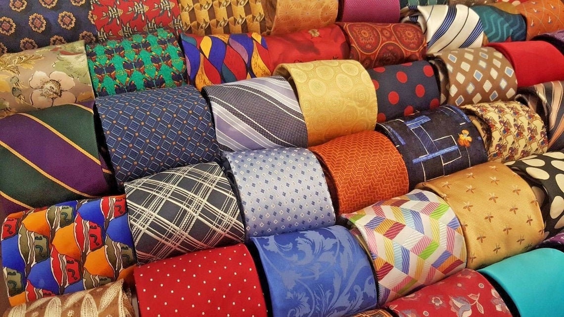 Lot 125 Pc Necktie Mix Multicolor Silk, Cotton, Polyester Ties for ...