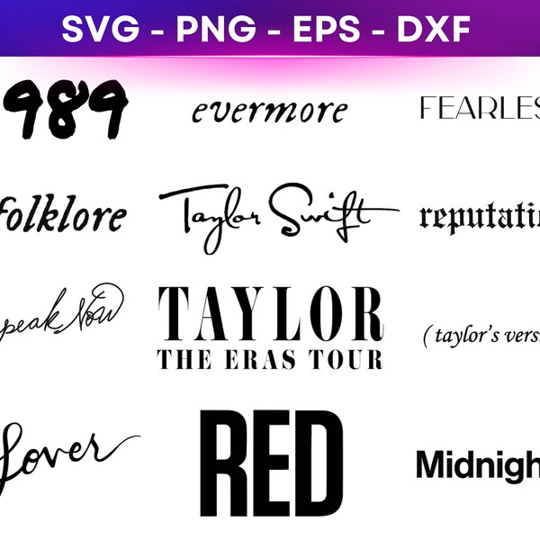Taylor the Eras Tour Svg - Etsy