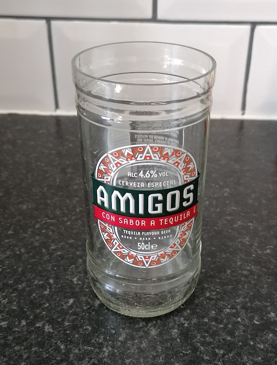 AMIGOS Tequila Flavoured Beer 500ml Recycled Glass Bottle Into - Etsy