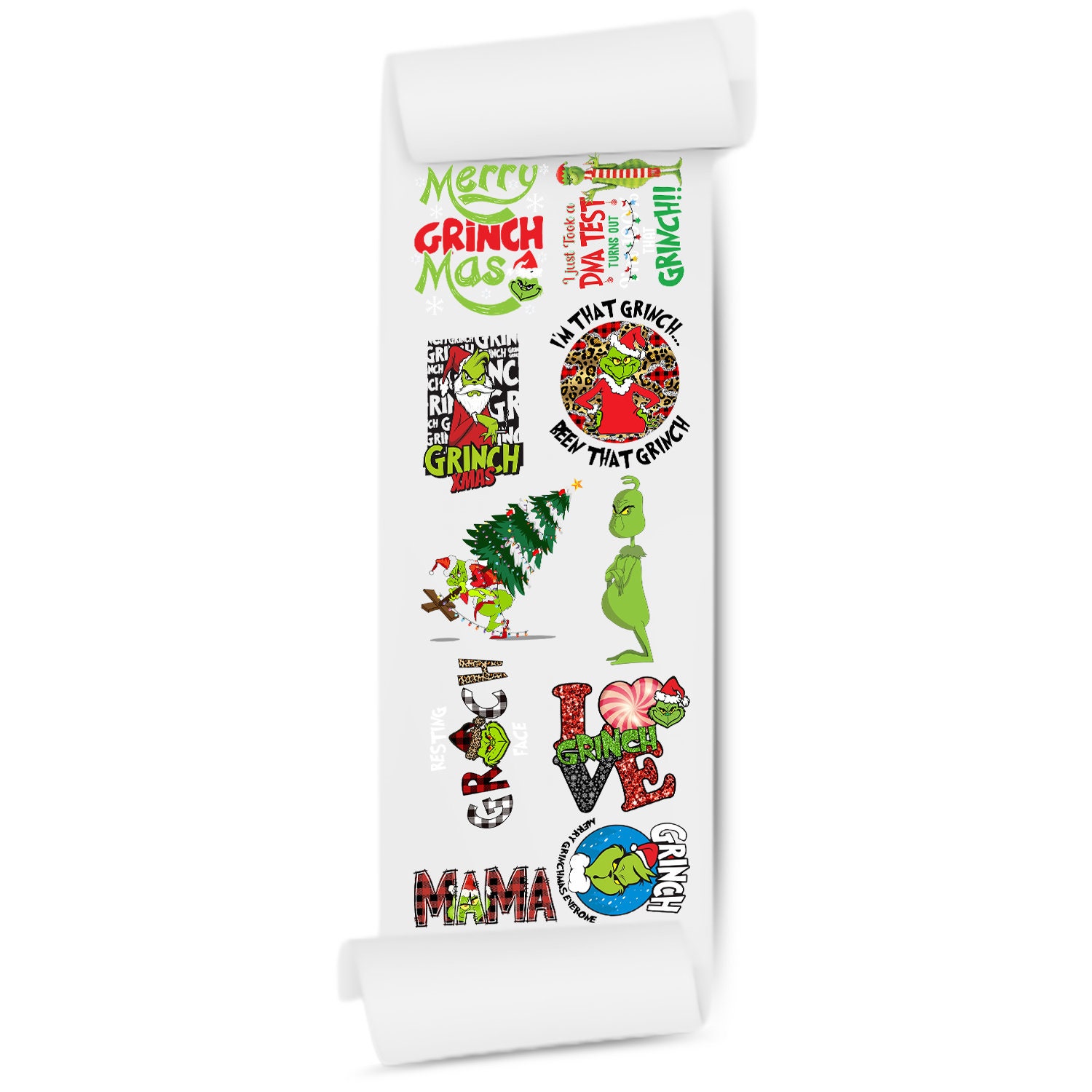 The Grinch DTF Direct-to-film Gang Sheets DTF Transfers - 22" X 60" - Etsy