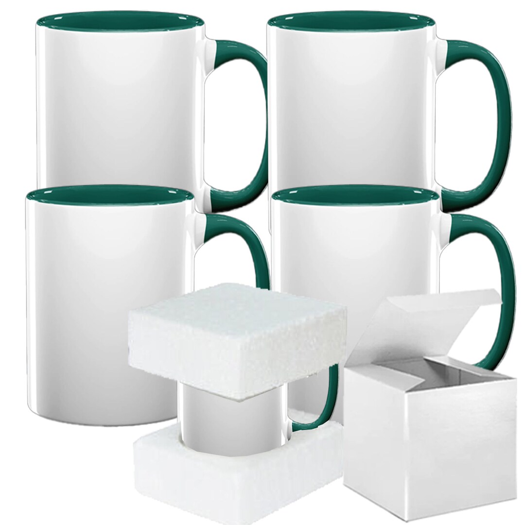 Hunter Green Mug Set - 4 Pack (15oz) | Hunter Green Interior ...