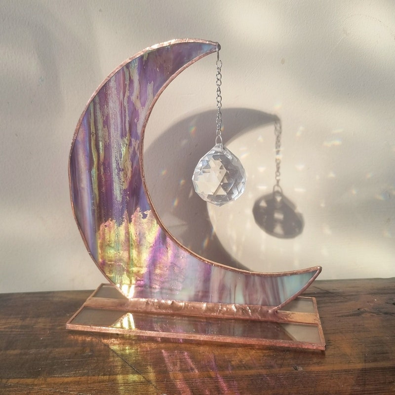 Stained Glass Moon - Etsy