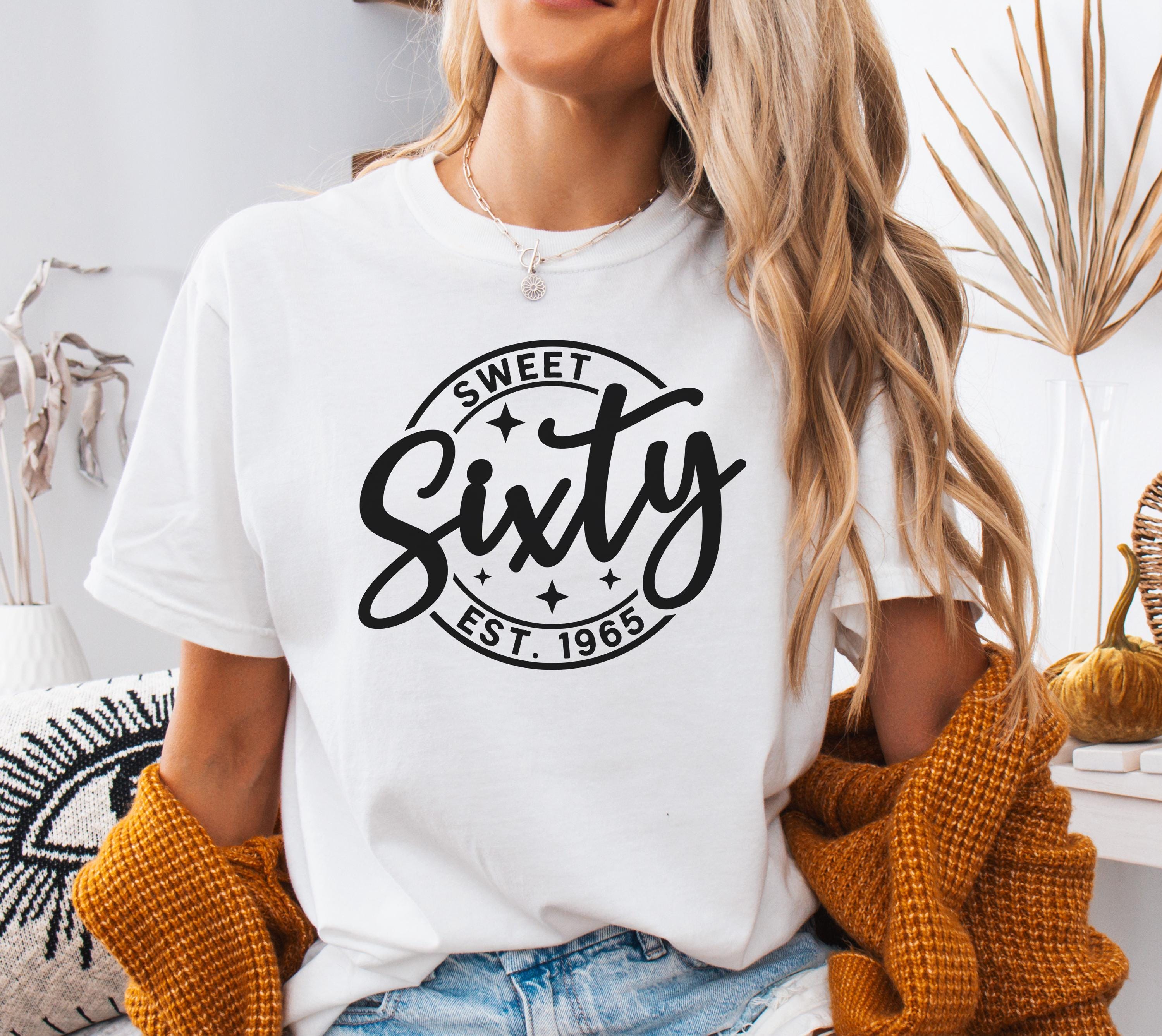 Sweet 60 Birthday Shirt, Sixtieth Birthday Party Top, Sixty Matching ...