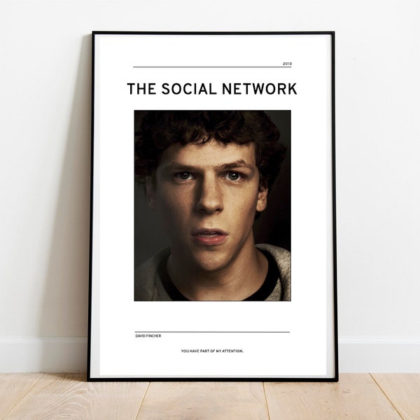 The Social Network Poster - Etsy