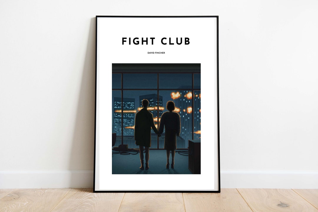Fight Club Inspired Art Print | David Fincher Poster | Brad Pitt Fight ...