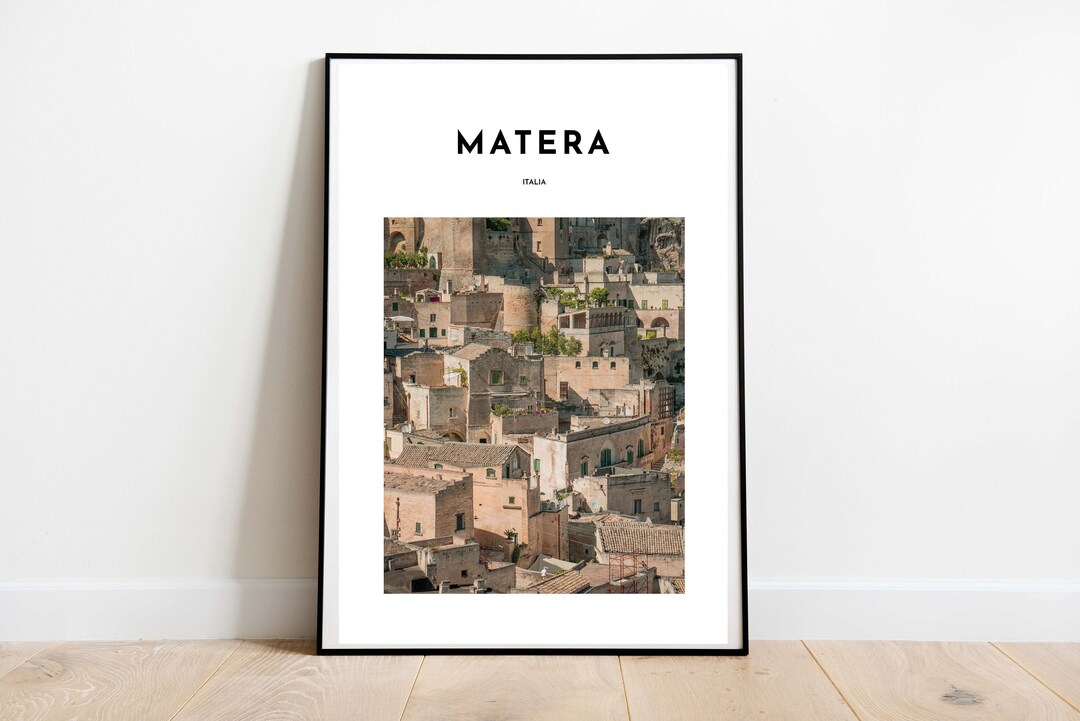 Matera Italy Art Print | Matera Wall Decor | Italia Poster | Art Print ...