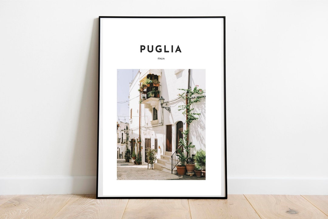 Puglia Italy Art Print | Puglia Wall Decor | Puglia Italia Poster | Art ...