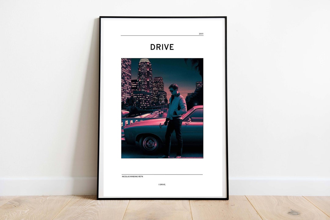 Drive Inspired Art Print | Drive Movie Poster | Ryan Gosling Movie ...